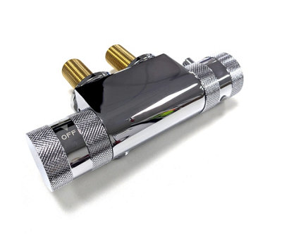 Premium Chrome Mini Vertical Shower Valve Caravan Mobile Home Lifetime ...