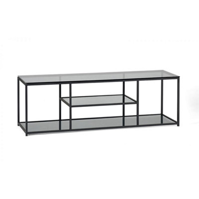 Premium Classic Smoked Glass TV Unit