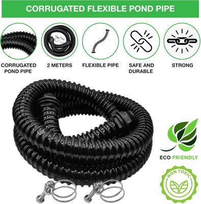 Premium Corrugated Flexible Hose Pond Pipe Set 25mm / 1inch- 2-meter ...