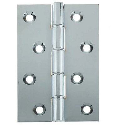 PREMIUM DOUBLE PHOSPHOR BRONZE WASHERED HINGE IN POLISHED CHROME FINISH ...