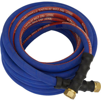 Premium Extra Heavy Duty Air Hose - 10m Length with 1/2 Inch BSP Unions