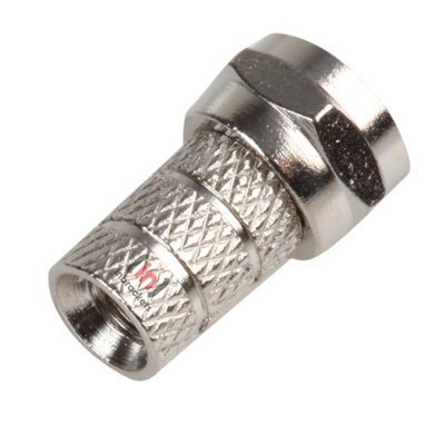 Premium F-Type Connector Pack: Easy Twist-On Screw Connectors for RG6 ...
