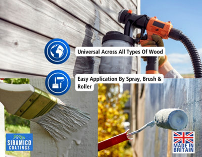 Premium Fence Paint - 5 Litres - Waterbased ECO Resin Technology ...