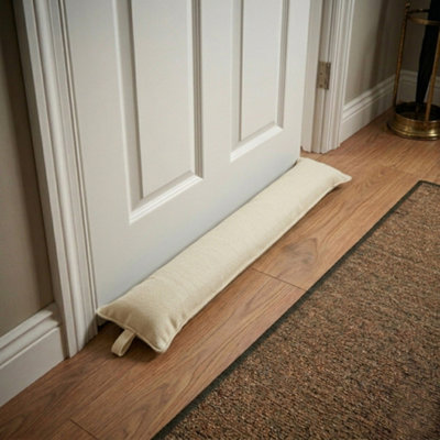 Premium Filled Draught Excluder for Doors And Windows Save Energy Cream ...