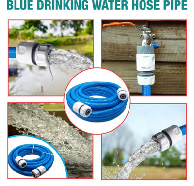 Premium Food Grade Water Hose with Hose Connector Set 3-ply Hose Pipe ...