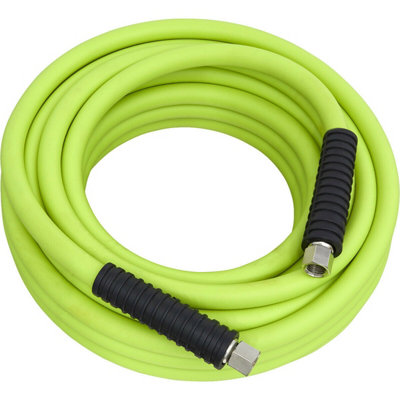 Premium Green High-Visibility Hybrid Air Hose - 10m with 1/4 Inch BSP ...