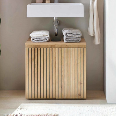 Premium Haven 2 Door Brown Under Sink Cabinet