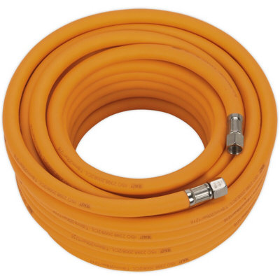 Premium High-Visibility Hybrid Air Hose 15m with 1/4 Inch BSP Unions ...