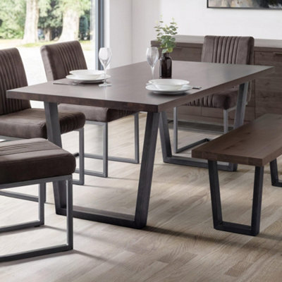 Premium Huxford 180cm Dark Oak Dining Table