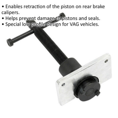 Premium Low Profile Brake Wind-Back Tool for VW and Audi Vehicles