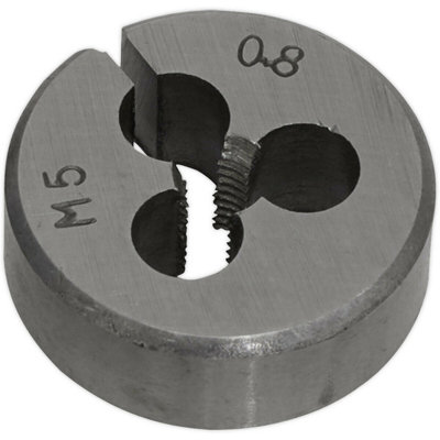 Premium M5 x 0.8mm Metric Split Die for Precision Threading in Steel Case