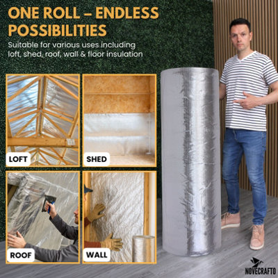 Premium Multi-Layer Thermal Insulation Blanket Membrane Roll 1.5x10m ...