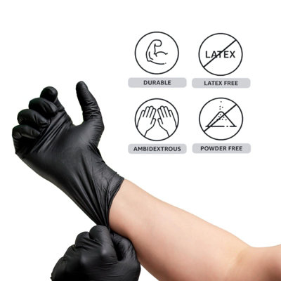 Premium Nitrile Gloves - Multipurpose, Latex-Free, Powder-Free ...