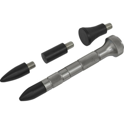 Premium Paintless Dent Repair Knockdown Tool with 4 Interchangeable Heads