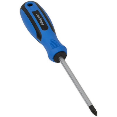 Premium Phillips 2 x 100mm Screwdriver with Soft Grip Handle and Chrome ...