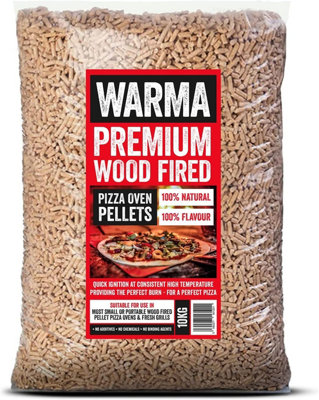 Premium Pizza Oven Wood Pellets Wood Fired Natural Eco Cooking Pellets 10kg