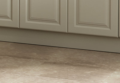 Premium Plain Ivory Kitchen Plinth 3000mm x 150mm x 18mm