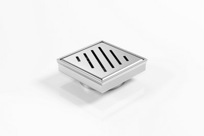 Premium Punched Angle Slot Grate Square Floor Drain, 103mm x 103mm x ...