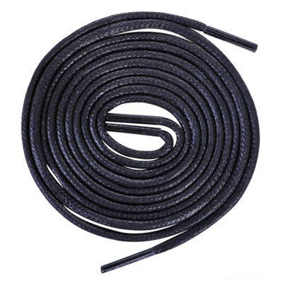 Premium Round Waxed Shoe Laces Durable, Stay-Tied Cotton Blend for ...