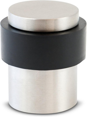 Premium Satin Stainless Steel Floor Door Stop 40x30mm - Sleek Finish ...