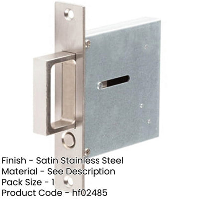 Premium Satin Stainless Steel Sliding Door Edge Pull for Modern Interiors