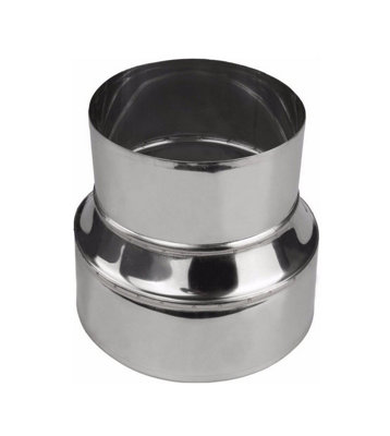 Premium Stainless Steel Chimney Flue Liner Metal Reducer - 80mm/60mm ...
