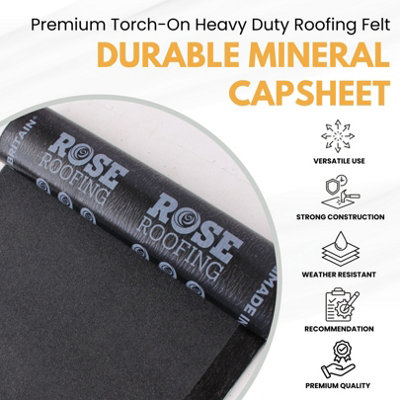 Premium Torch-On Heavy Duty Roofing Felt - Durable Mineral Capsheet ...