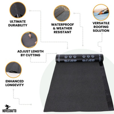 Premium Torch-On Heavy Duty Roofing Felt, Sanded Capsheet Underlay- SBS ...