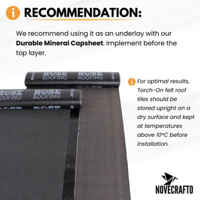 Premium Torch-On Heavy Duty Roofing Felt, Sanded Capsheet Underlay- SBS ...