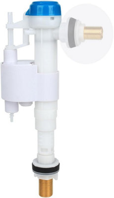 Premium Universal Toilet Fill Valve Dual Inlet Bottom/Side Entry Toilet ...