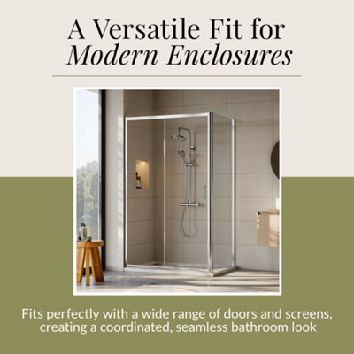 Premium Walk-In Shower Tray 1400mm x 800mm - White