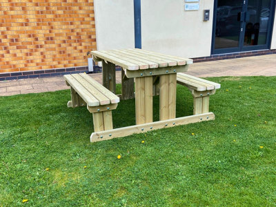 Premium Walk-In Style Picnic Table - Pub Bench - Excellent Quality ...