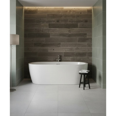 Premium Walnut Matt Porcelain Wood Effect Floor Tile (180 Pack - 20 Box ...