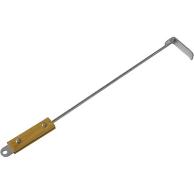 Premium Wood Handle BBQ Ash Scraper - 420mm Kamado Grill Cleaner Tool