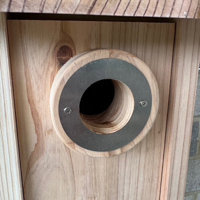 Premium Wooden Birdhouse Garden Nest Box with Predator Proof Entrance