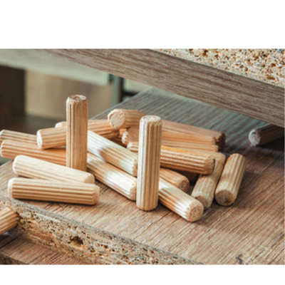 Premium Wooden Dowels 8mm x 30mm (Pack of 100) Wood Plugs, Dowling ...