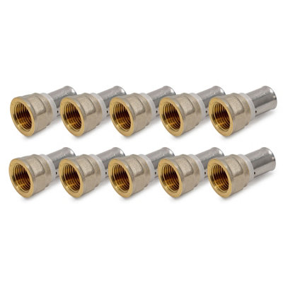 Press Female Adapter MLCP WRAS Approved Fittings - 32mm x 3/4" - Pack of 10