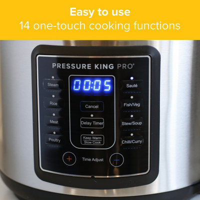 Pressure King Pro 4.8L - 14-in-1 Digital Pressure Cooker by Drew&Cole