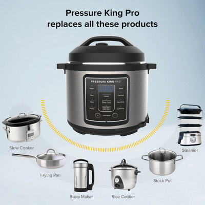 Pressure King Pro 4.8L - 14-in-1 Digital Pressure Cooker by Drew&Cole