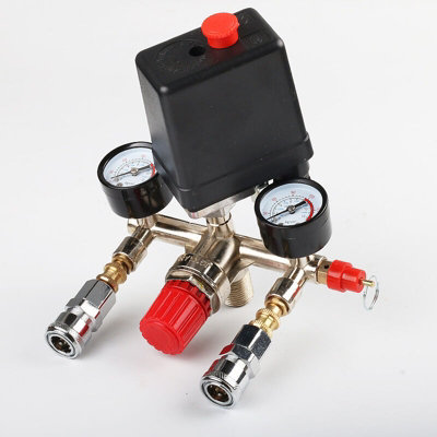 Pressure Switch Manifold Regulator For Air Compressor, Metric 175Psi ...