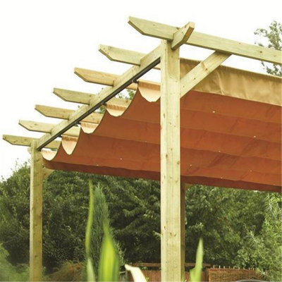 Pressure Treated Retractable Canopy (3.9m x 3.6m x 2.5m)