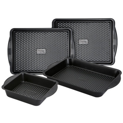 Prestige Aerolift Baking Set - 2 Oven Trays & Cake Tin Durable Steel ...