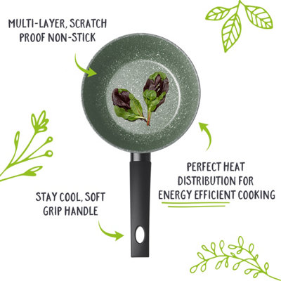 Prestige Eco Green Round Aluminium Induction Suitable Plant Based Non ...