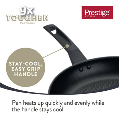 Prestige Pan Set Aluminium Egg Poacher 9x Tougher Frying Pan Non Stick ...