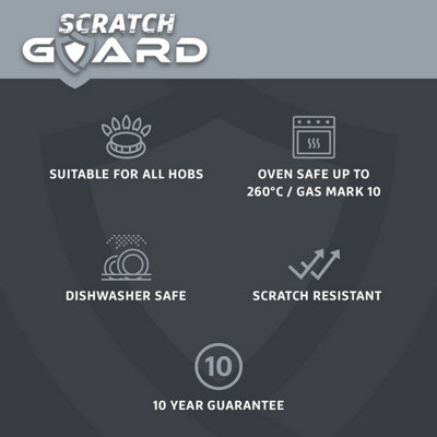 Prestige Scratch Guard Black Round Aluminium Induction Suitable Non ...