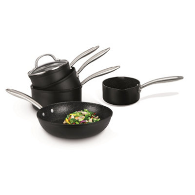 Prestige Scratch Guard Black Round Aluminium Induction Suitable Non ...