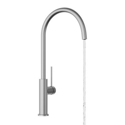Prestige SLIM Kitchen Mixer Tap Brushed Stainless Steel Inox Swivel ...