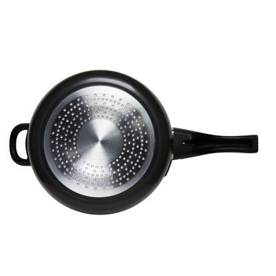 Prestige Smart Plus Black Round Anodised Aluminium Induction Suitable ...