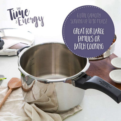 Prestige Smart Plus Silver Round Stainless Steel Induction Suitable ...