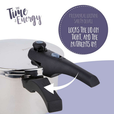 Prestige Smart Plus Silver Round Stainless Steel Induction Suitable ...